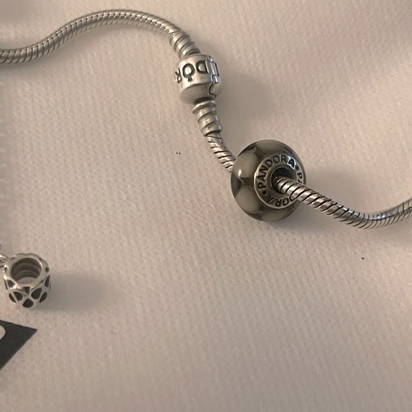Pandora | Jewelry | Pandora Charm Black Tan | Poshmark